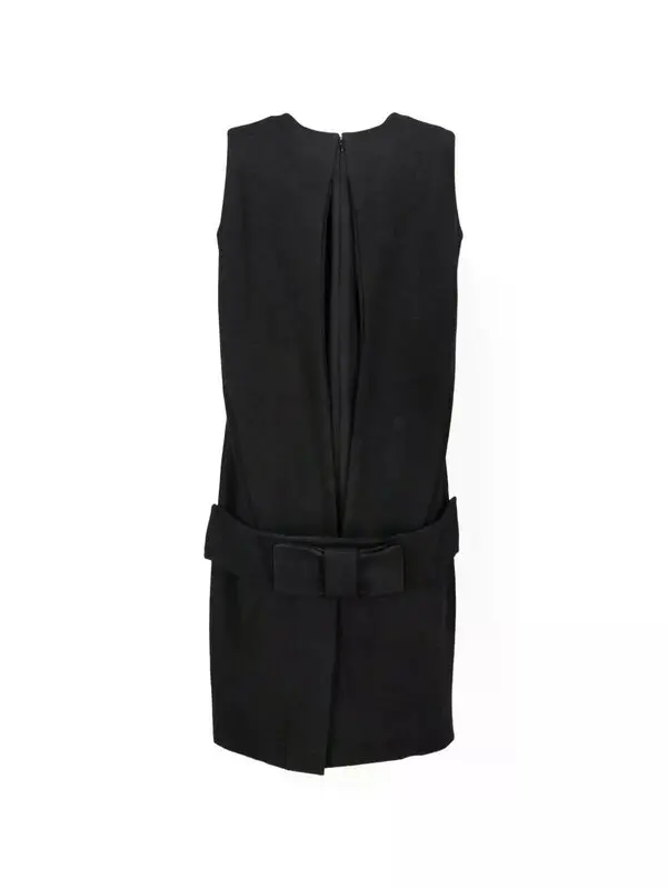Prada Bow-detail Sleeveless Midi Dress