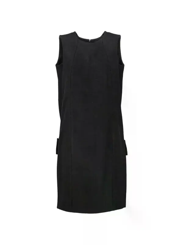 Prada Bow-detail Sleeveless Midi Dress - Black