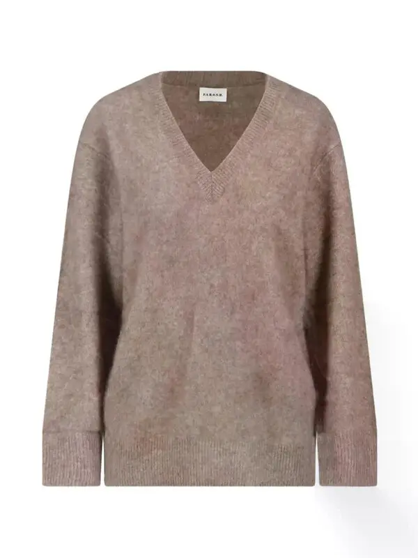P.a.r.o.s.h V-neck Knitted Sweater - Neutrals