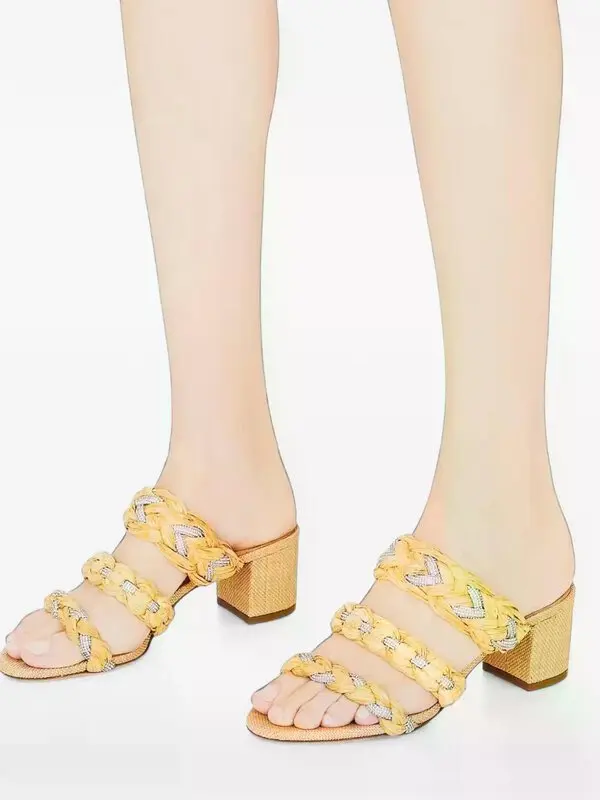 AQUAZZURA Costiera Crystal-embellished Sandals