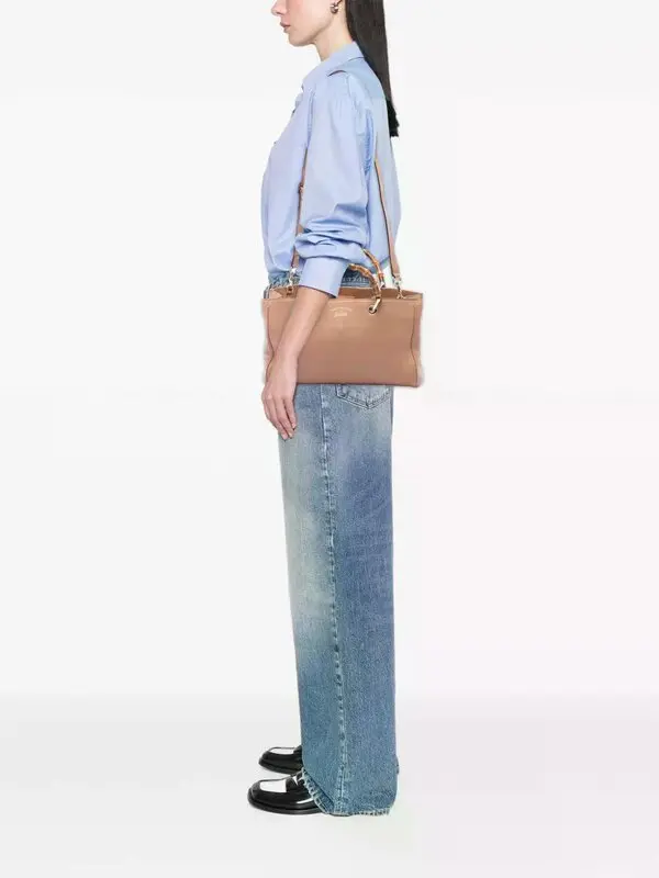 Gucci 2016-2026 Medium Calfskin Bamboo Shopper Satchel