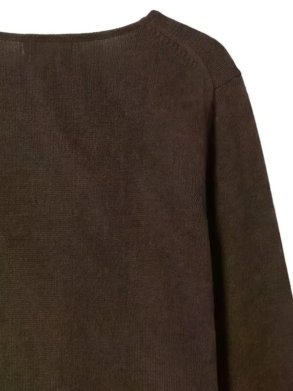 REFORMATION Marine Boat-neck Sweater - Brown
