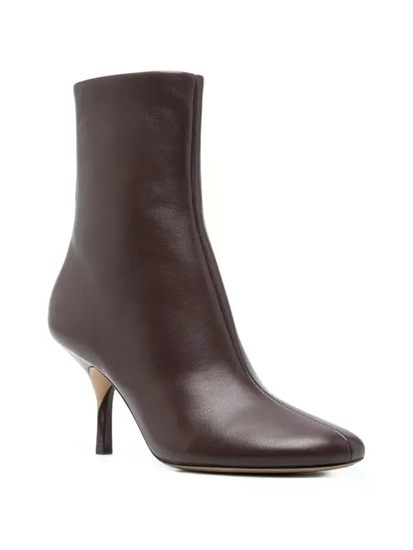 Jacquemus Pointed-toe Leather Ankle Boots