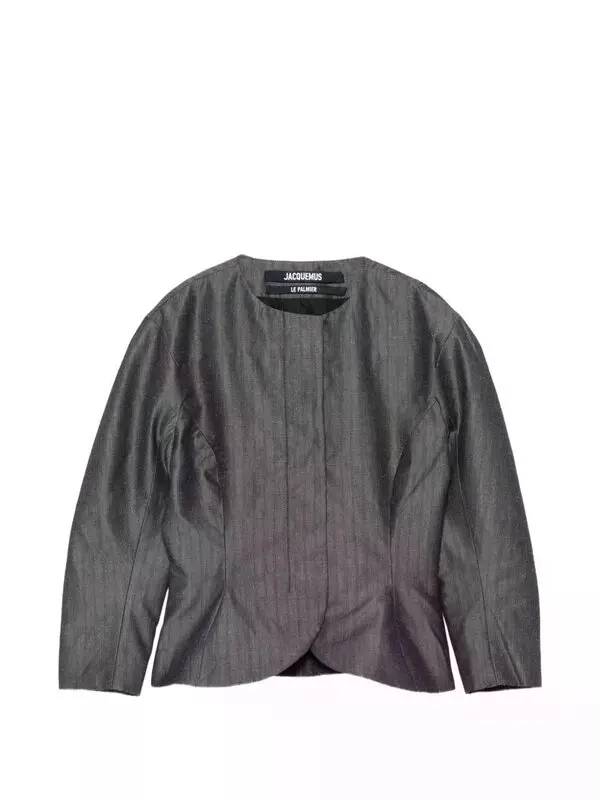 Jacquemus Pinstripe-pattern Peplum Jacket