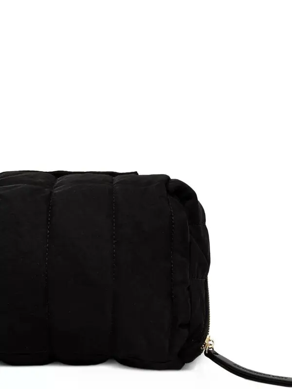 Lola Casademunt Quilted Logo-plaque Make Up Bag - Black