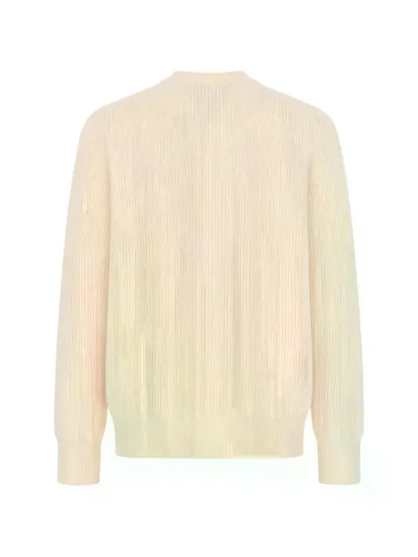 AMARANTO Ribbed-knit Raglan-sleeve Sweater