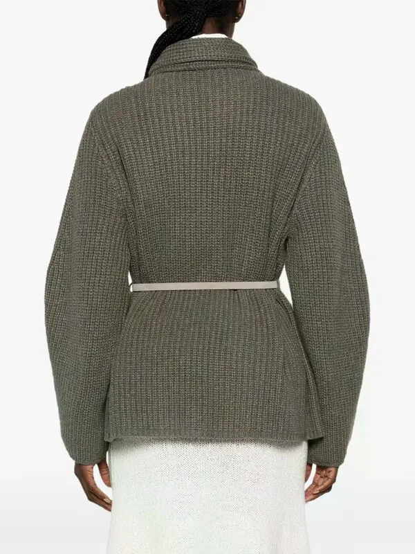 Brunello Cucinelli Double-breasted Ribbed-knit Cardigan
