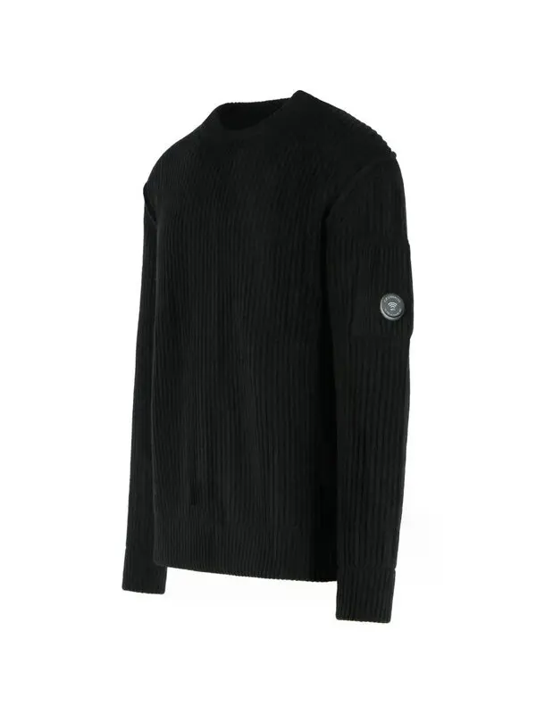 C.P. COMPANY Lens-detail Ribbed-knit Sweater