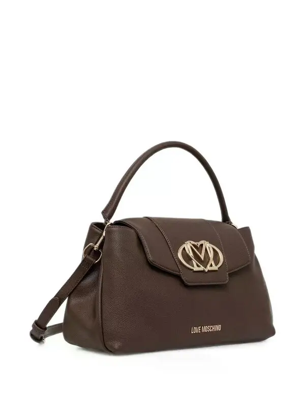 Moschino Logo-plaque Cross Body Bag - Brown