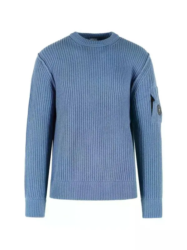 C.P. COMPANY Lens Ribbed-knit Sweater