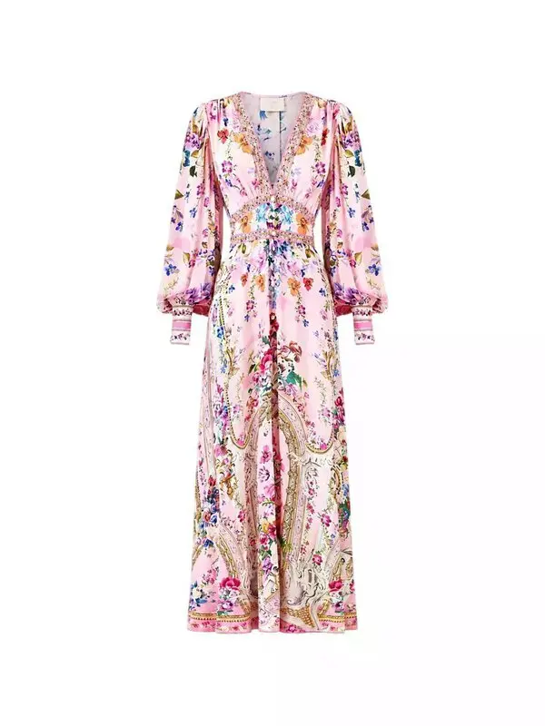 Camilla Palatial Pastels Crystal-embellished Maxi Dress