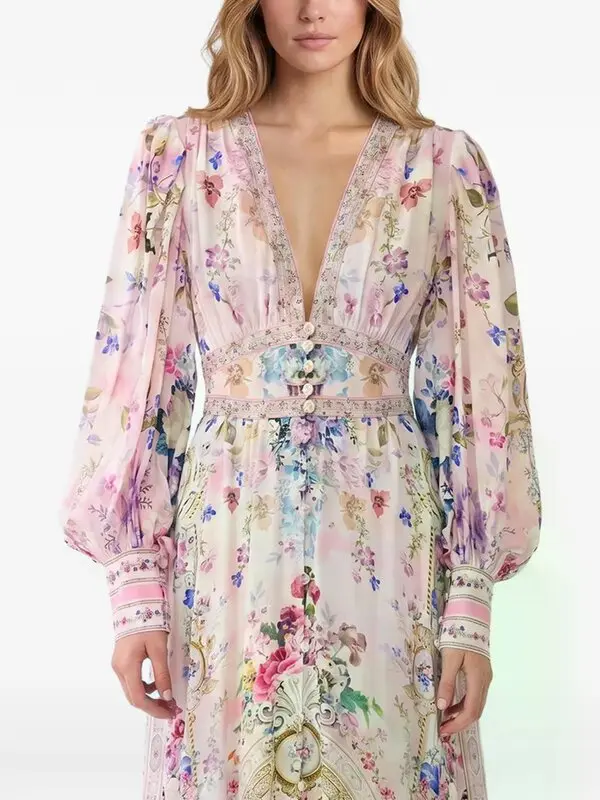 Camilla Palatial Pastels Crystal-embellished Maxi Dress