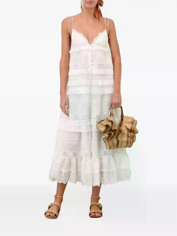 Zimmermann Solstice Tiered Midi Dress