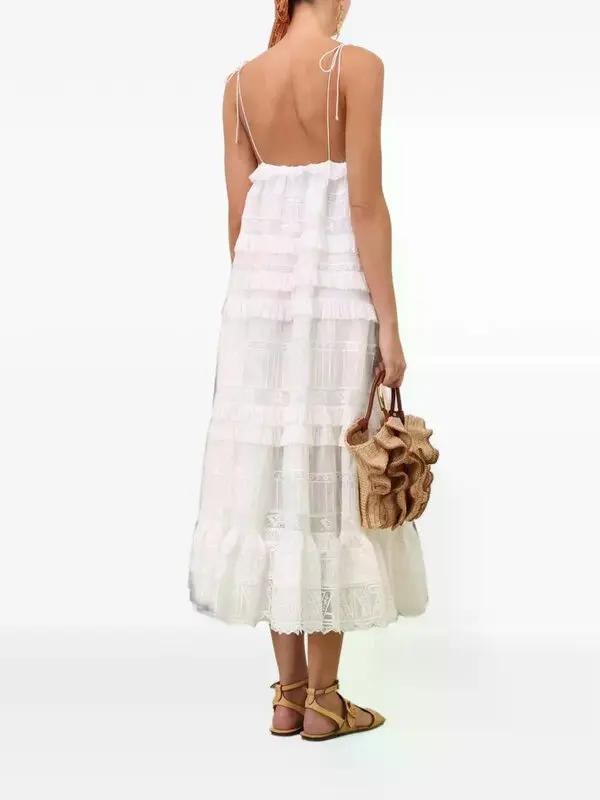 Zimmermann Solstice Tiered Midi Dress