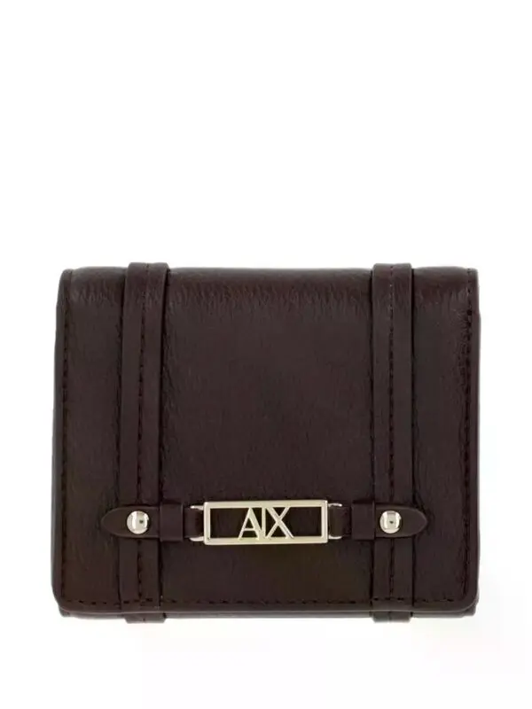 Armani Exchange Logo-plaque Pebbled-effect Wallet