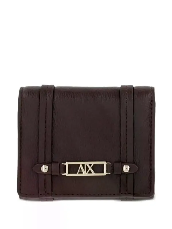 Armani Exchange Logo-plaque Pebbled-effect Wallet