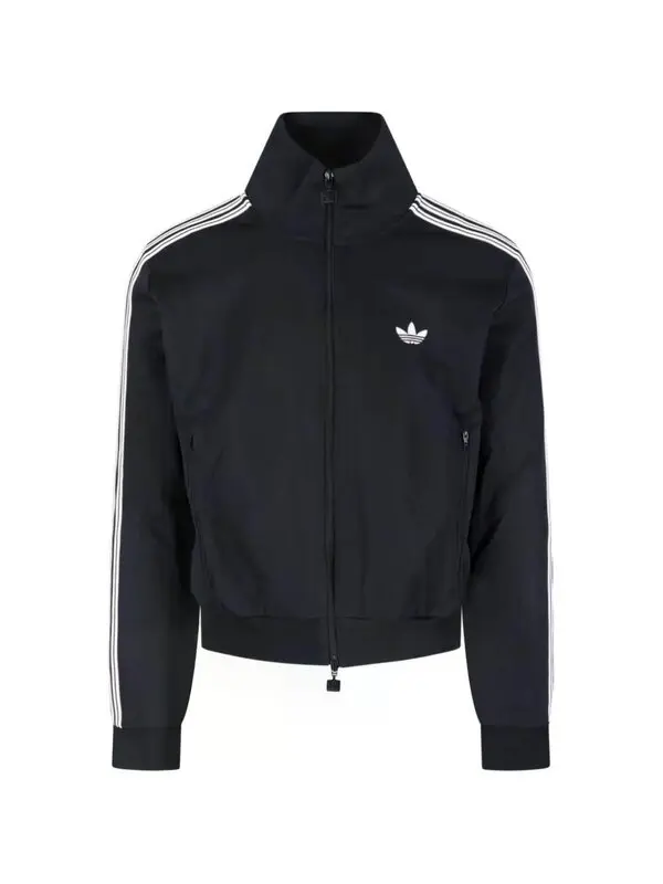 Adidas Logo-print Side-stripe Sweater
