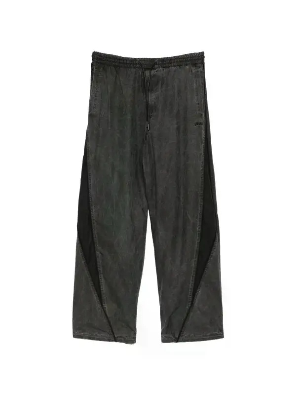 JUUN.J Faded-effect Drawstring Track Pants