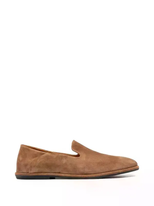 Officine Creative Mienne Calf Suede Loafers - Brown