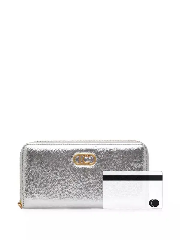 Lola Casademunt Logo-plaque Pebbled-effect Wallet