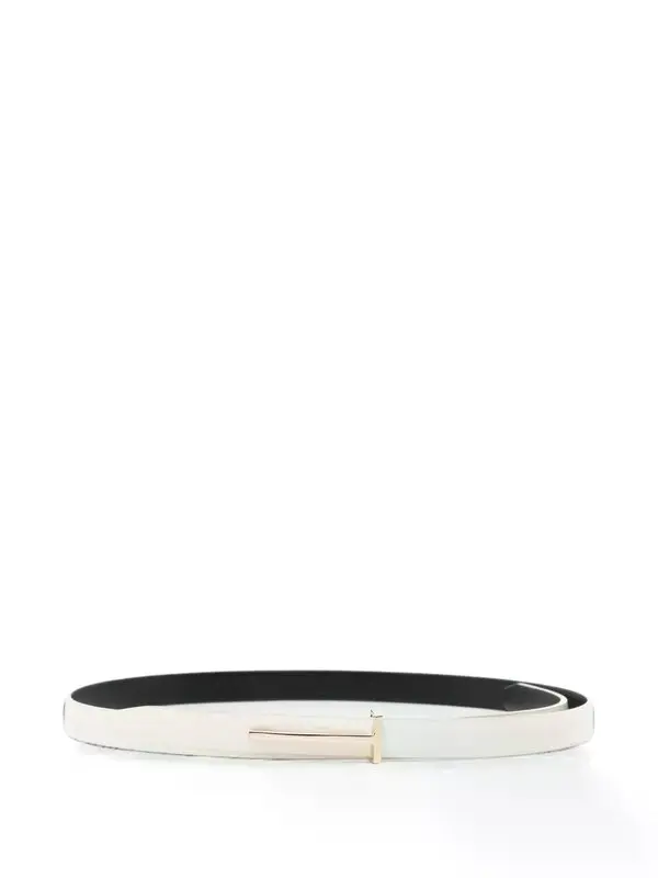 TOM FORD Spazzolato Leather Slim T Belt