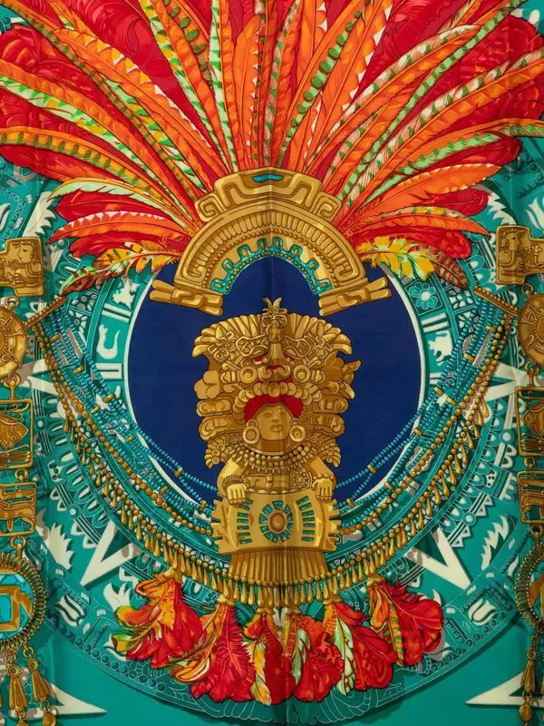 Hermès 1980-2010 Mexique Silk Scarf Scarves