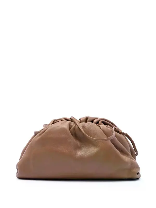 Bottega Veneta 2012-2026 Lambskin The Mini Pouch Crossbody Bag - Brown