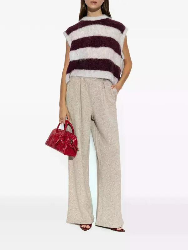 American Vintage Niby Striped Knit Vest - Neutrals