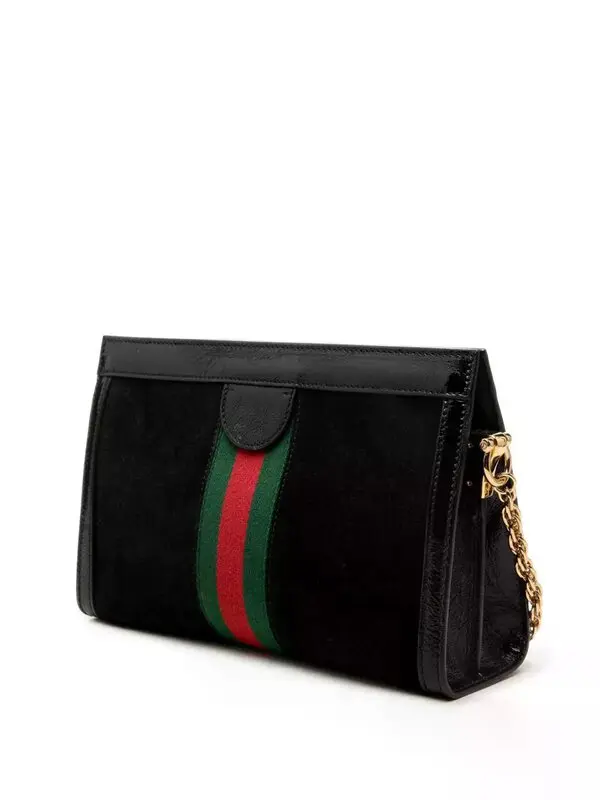 Gucci 2016-2026 Small Suede Web Ophidia Chain Crossbody Bag