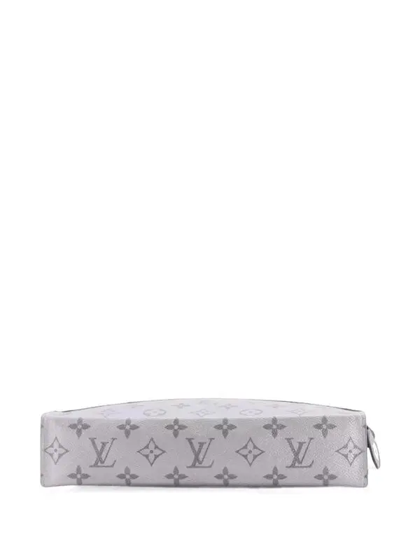LOUIS VUITTON Pochette Voyage Reverse Monogram Eclipse Canvas Mm Clutch Bag
