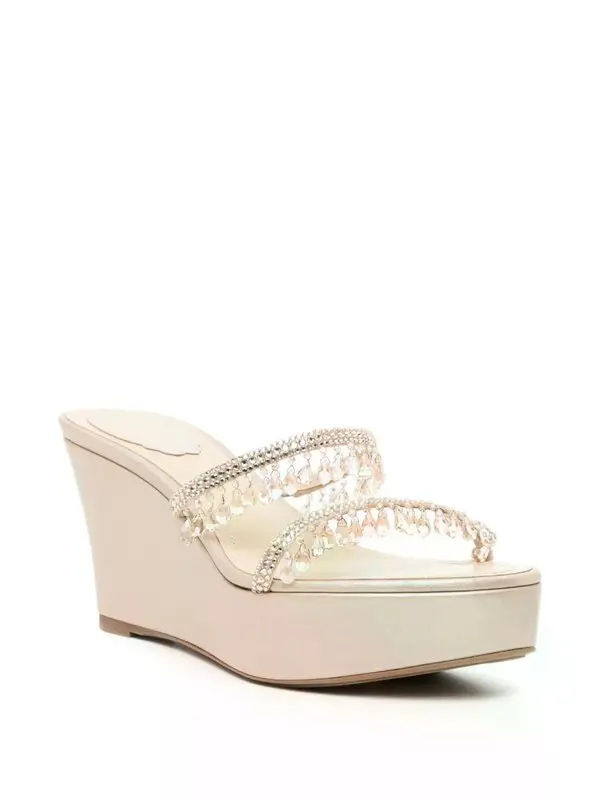 Rene Caovilla 85mm Taylor Wedge Sandals