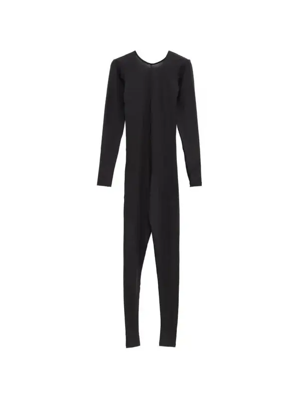 BASERANGE Odia Scoop-neck Long-sleeve Jumpsuit - Black