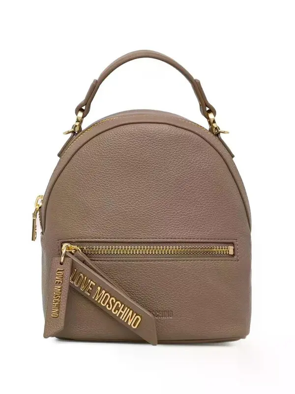 Moschino Logo-tag Pebbled Backpack