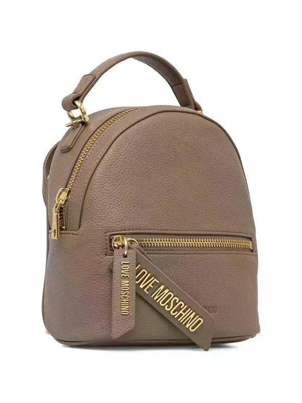 Moschino Logo-tag Pebbled Backpack
