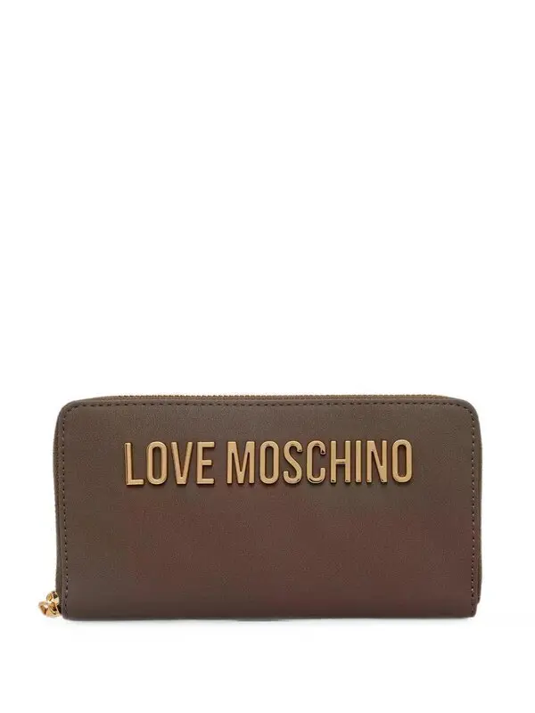 Moschino Logo-plaque Zip-around Wallet