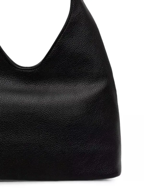 Moschino Logo-plaque Pebbled Tote Bag