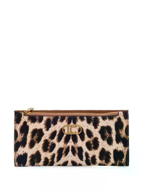Lola Casademunt Leopard-print Logo-plaque Wallet