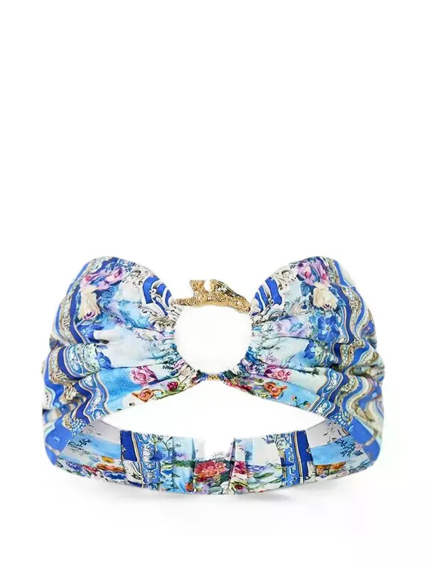Camilla Ottoman Opulence Ring Crystal-embellished Headband - Blue
