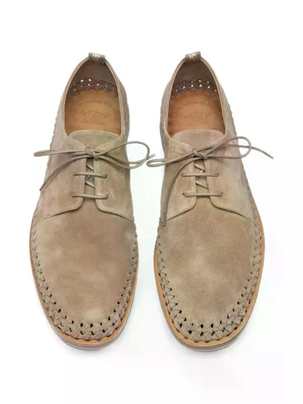 Officine Creative Miles Woven-trim Derby Shoes
