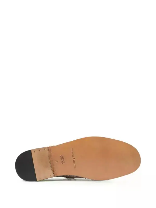 Officine Creative Miles Woven-trim Derby Shoes