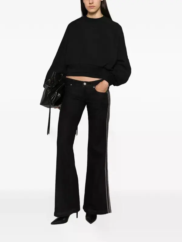 Adidas Cropped Raglan-sleeve Sweater
