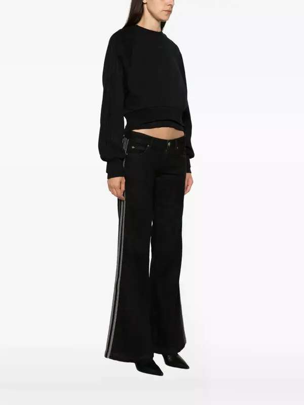 Adidas Cropped Raglan-sleeve Sweater