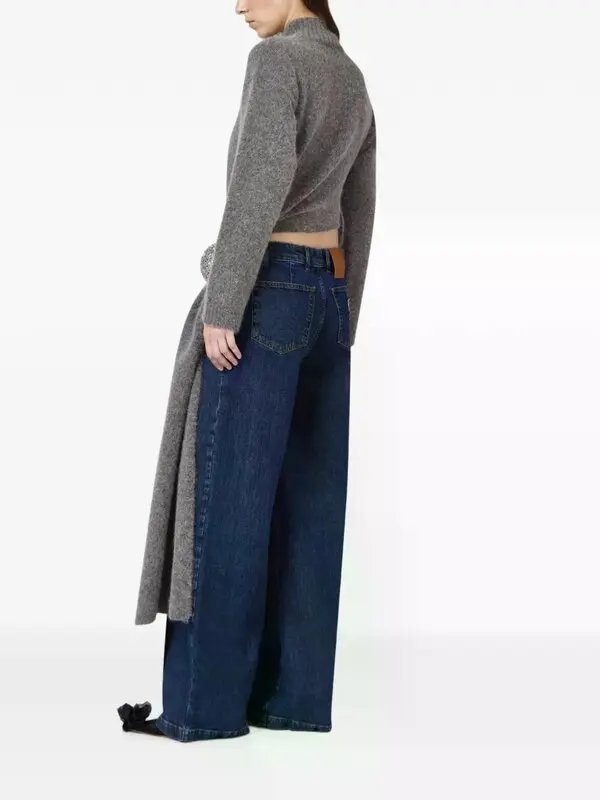 Giuseppe Di Morabito Crystal-embellished Asymmetric Sweater