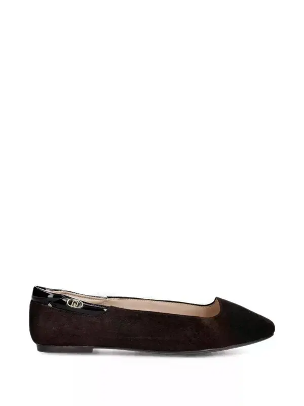 Liu Jo Logo-plaque Almond-toe Ballet Flats