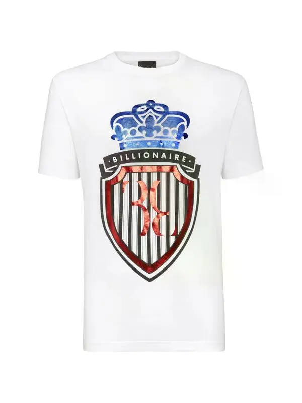 BILLIONAIRE Crest-print Cotton T-shirt