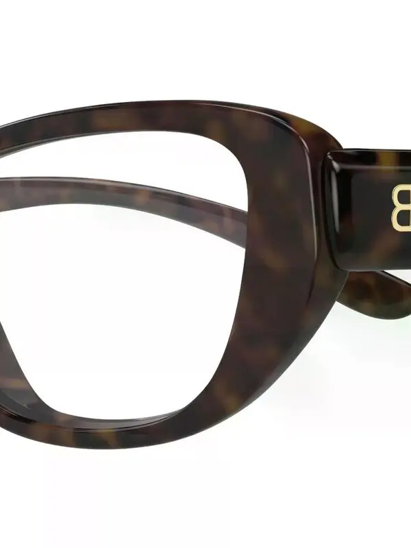 Balenciaga Tortoiseshell-effect Cat-eye Glasses