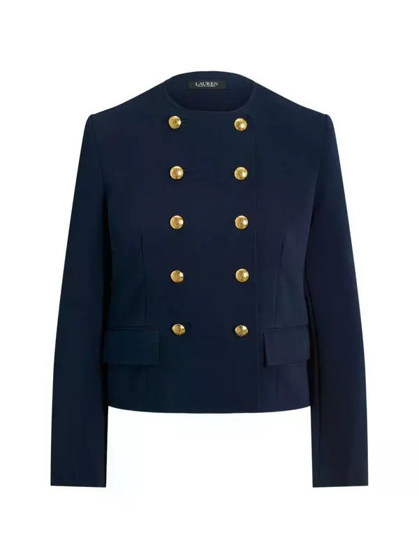 Ralph Lauren Double-breasted Sablé Crepe Jacket