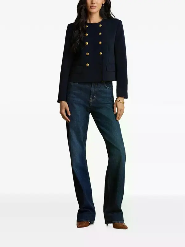 Ralph Lauren Double-breasted Sablé Crepe Jacket
