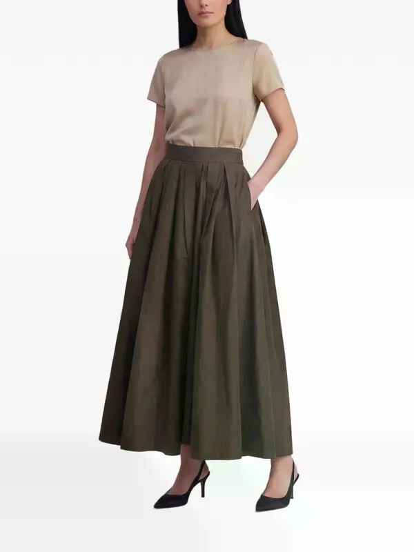 Saint Laurent Pleated Maxi Skirt