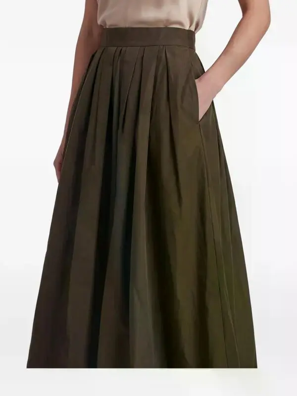 Saint Laurent Pleated Maxi Skirt